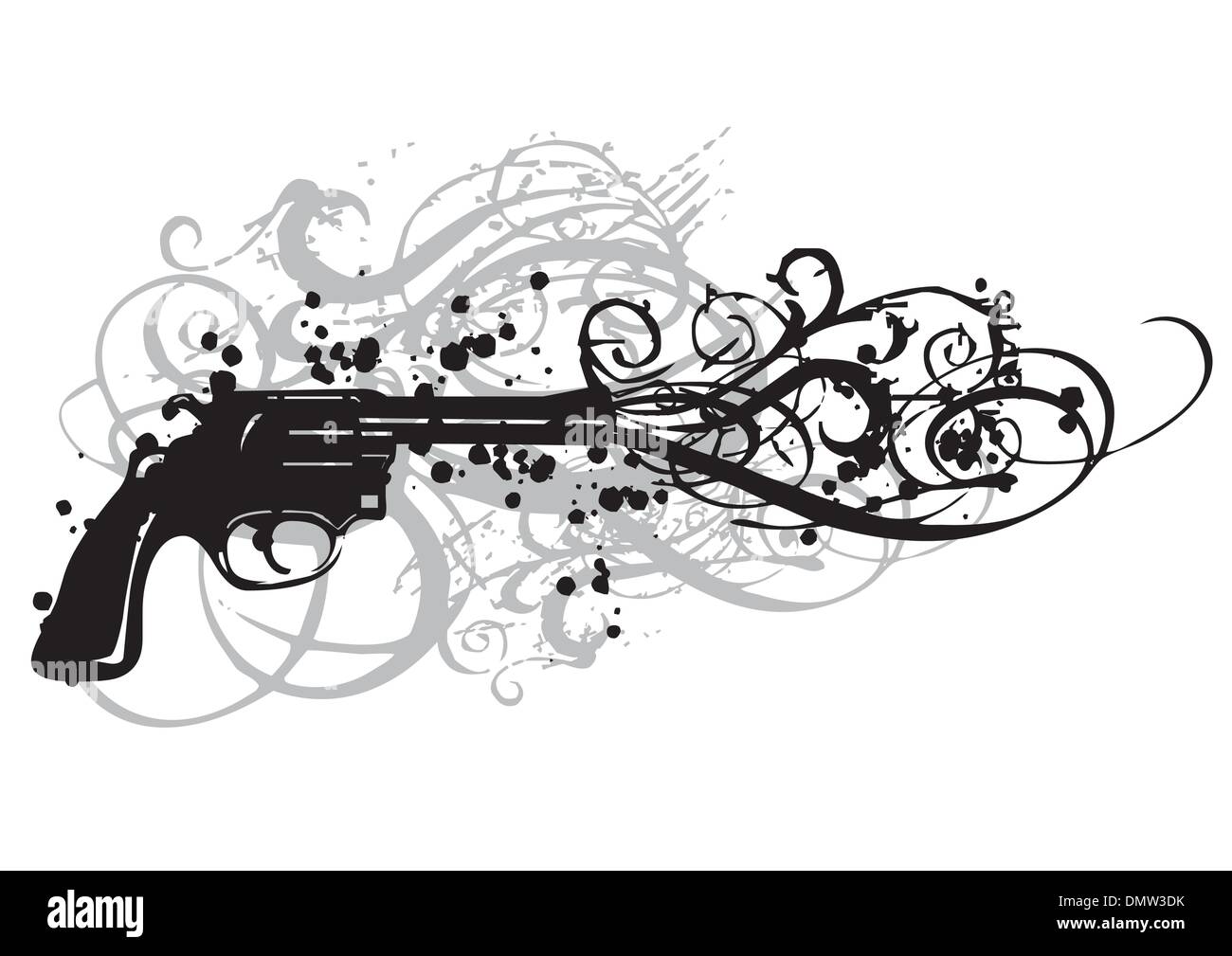 Destroyed gun Cut Out Stock Images & Pictures - Alamy