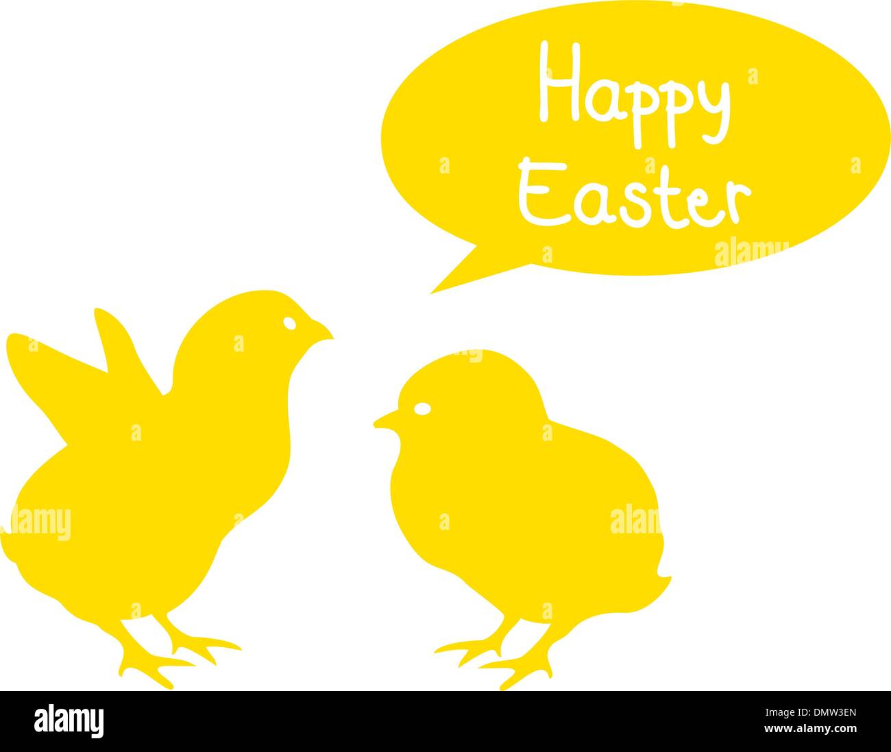 happy easter chicken Stock Vector Image & Art - Alamy