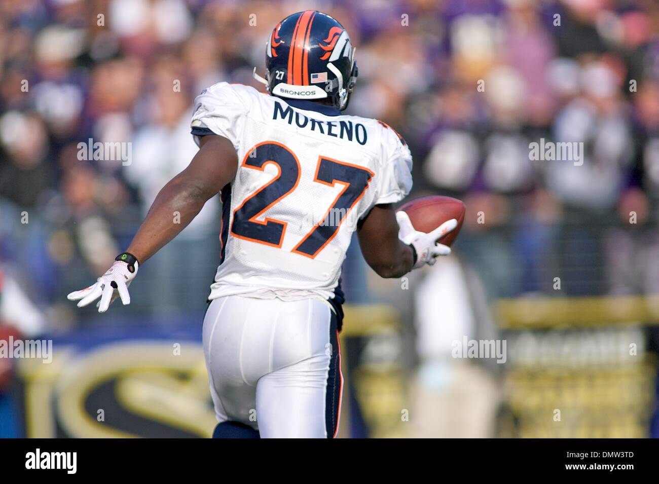 Nov. 12, 2009 - Baltimore, Maryland, U.S - 01 Nov. 2009: Denver Broncos ...