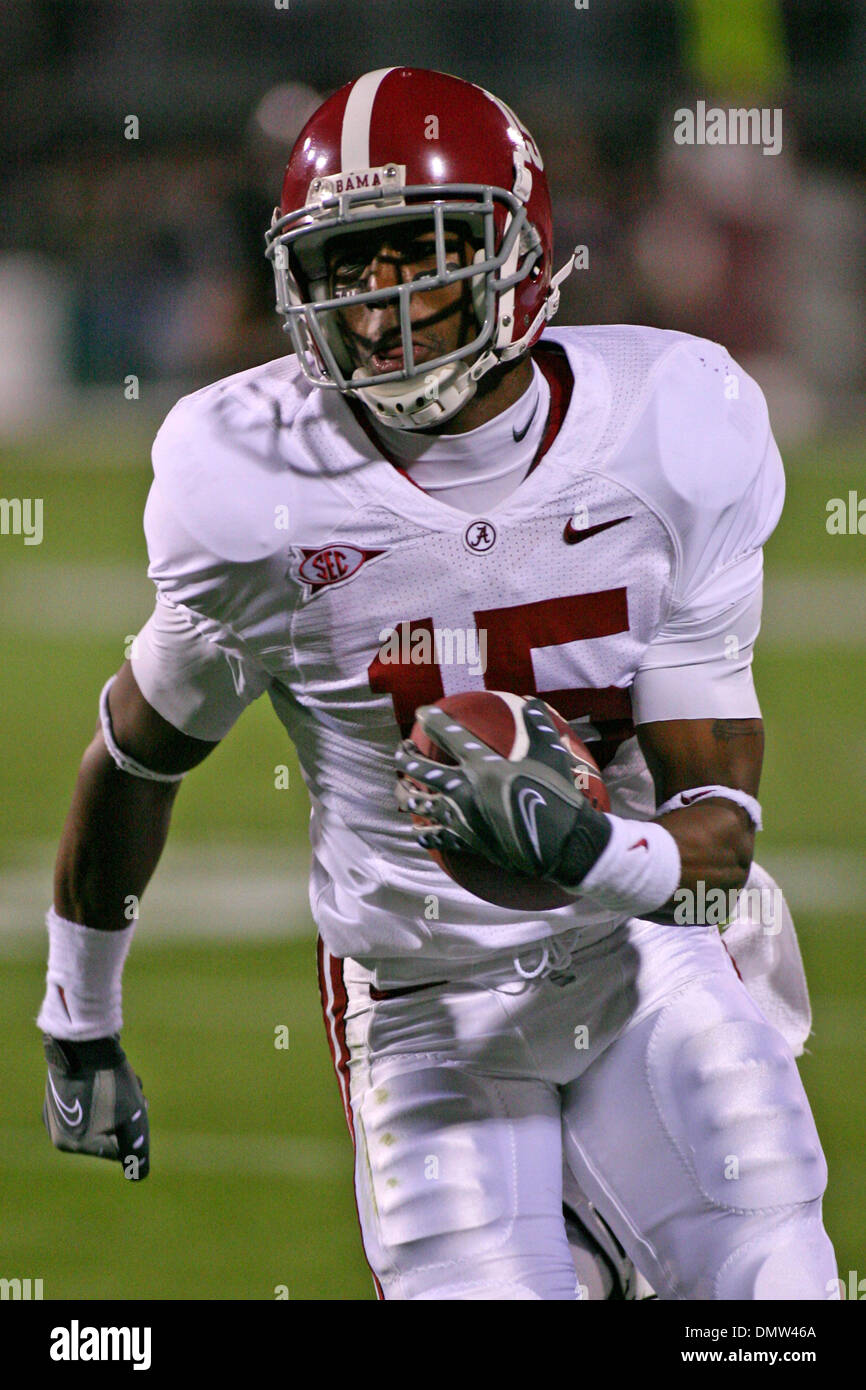 Darius Hanks (15) sees open field and gains extra yardage during the ...