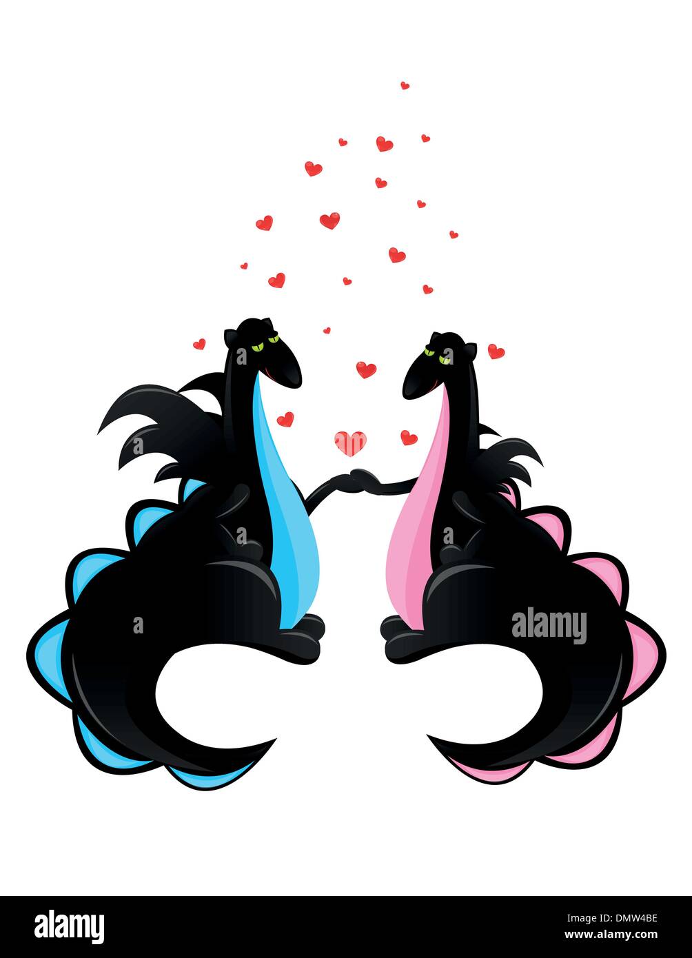 Two dragon Cut Out Stock Images & Pictures - Alamy