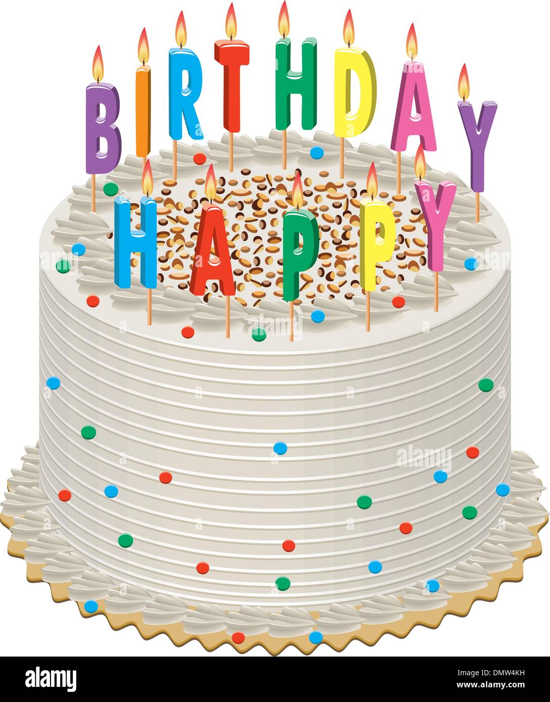 vector birthday cake Stock Vector Image & Art - Alamy
