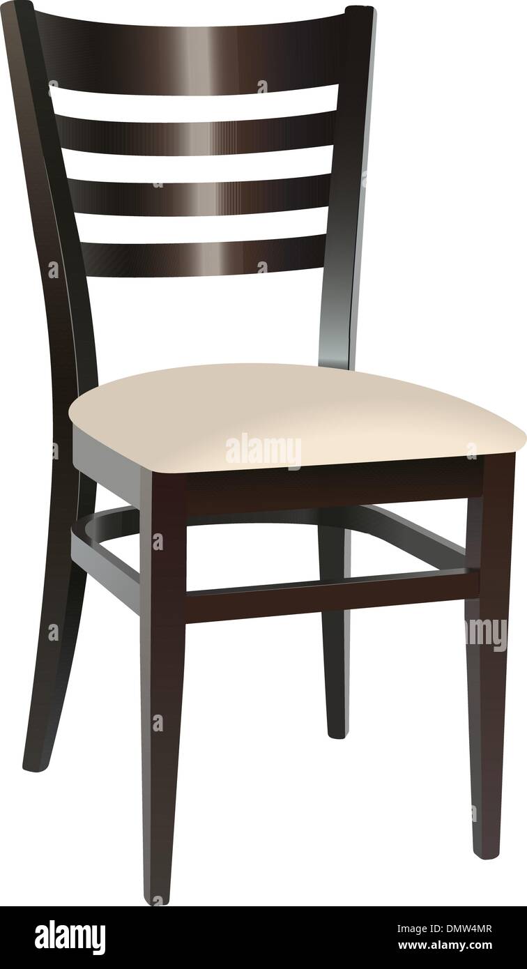 Wooden chair chair Stock Vector Images - Alamy