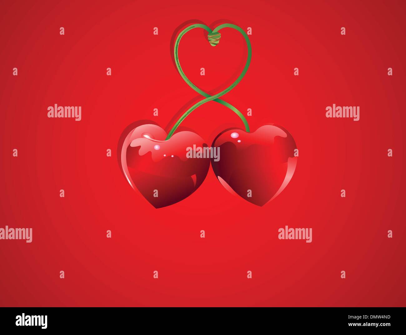 Valentine Cherry love Stock Vector Image & Art - Alamy