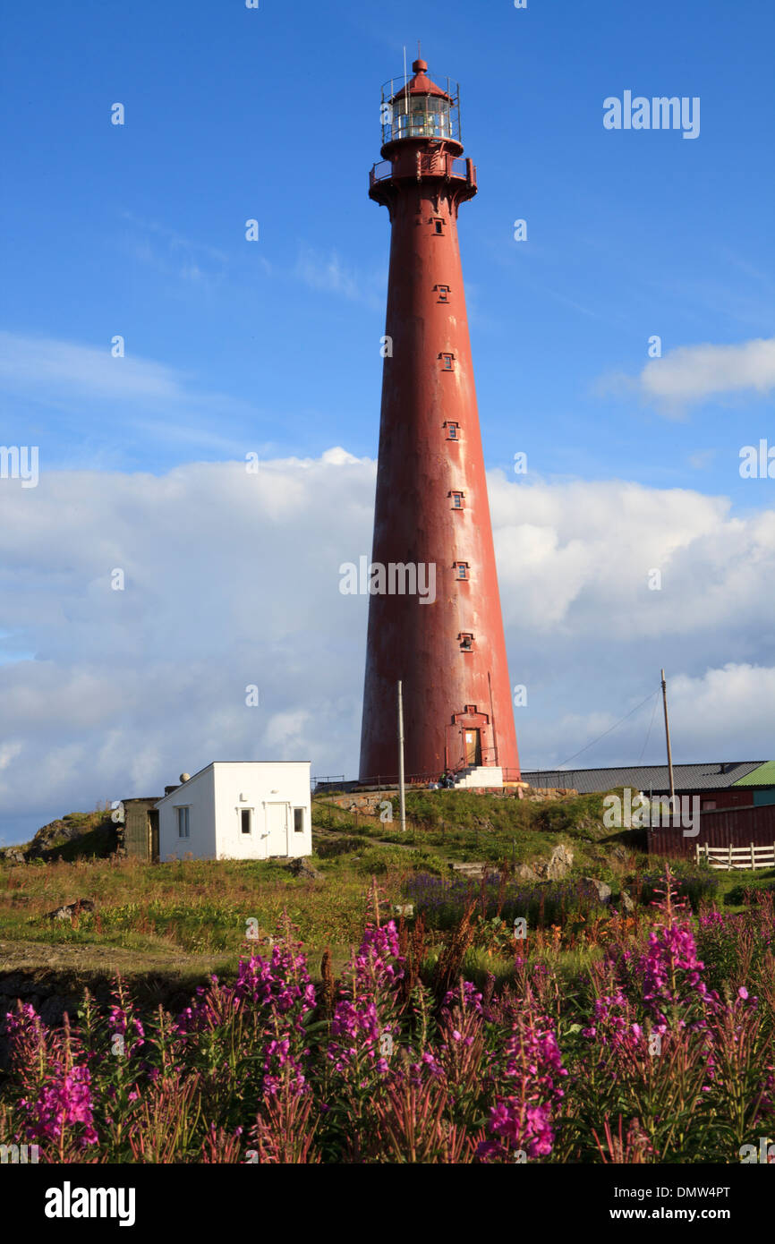 Andenes lighthouse, Vesteralen, Vesterålen, Nordland, Norway ...
