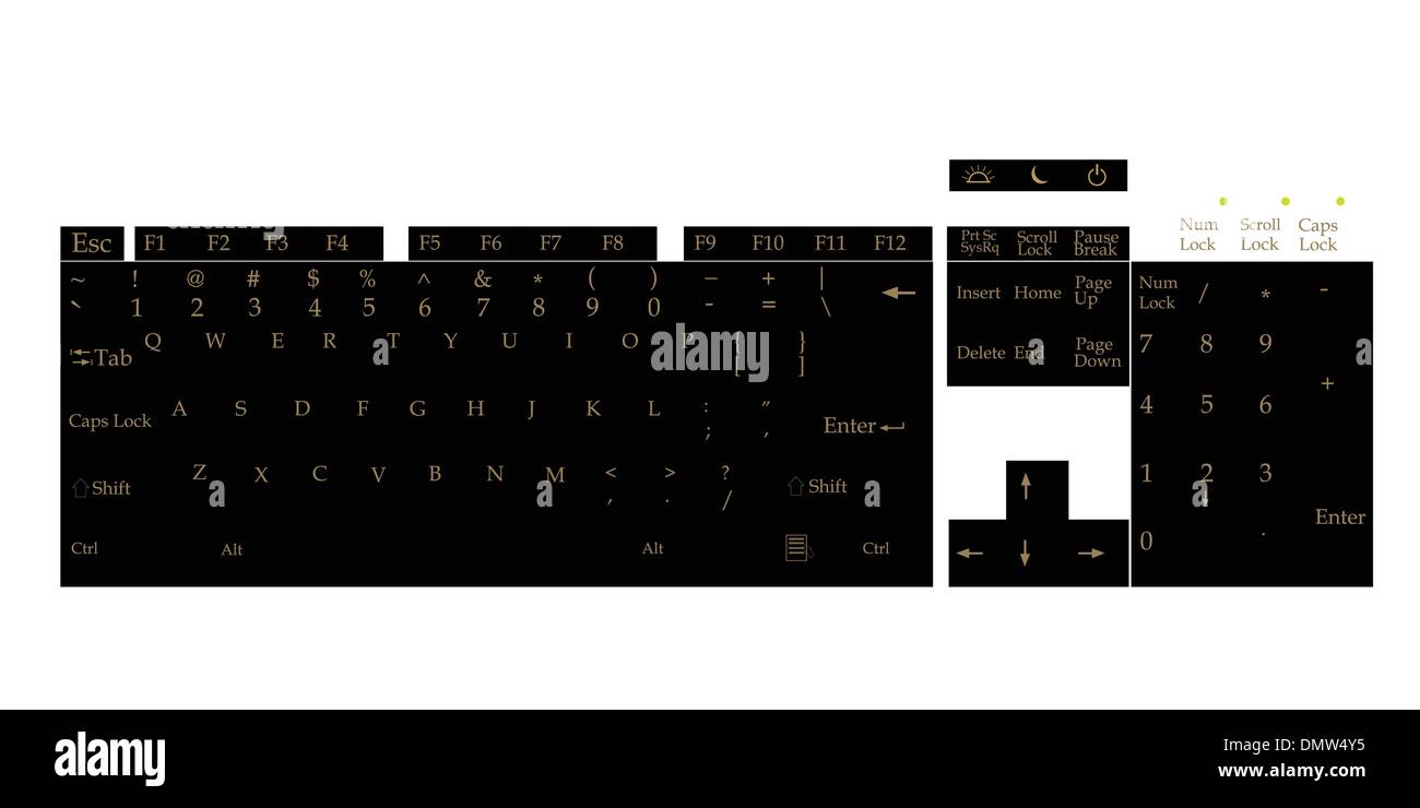 Old computer keyboard Cut Out Stock Images & Pictures - Alamy