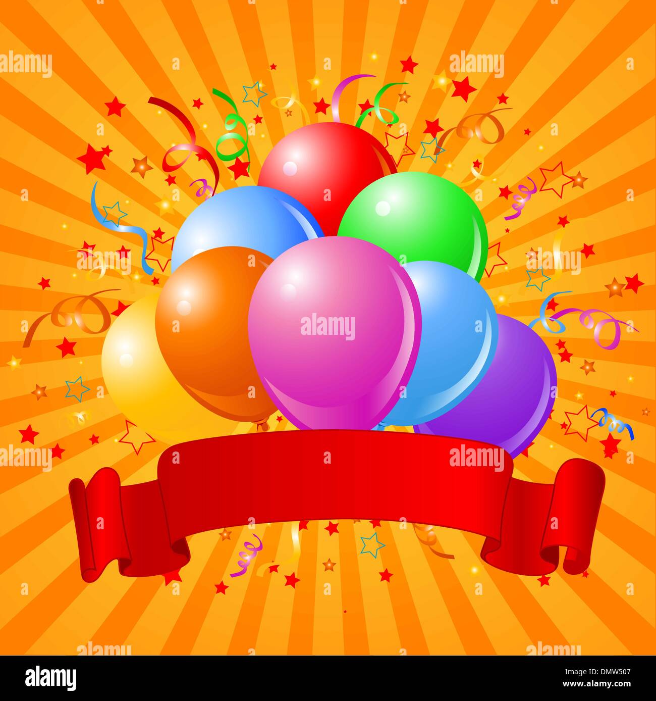 Birthday balloons design Stock Vector Image & Art - Alamy