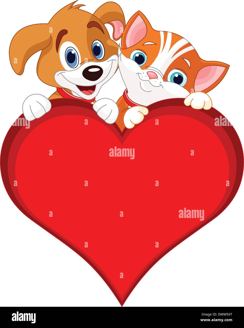 Animal heart valentine Stock Vector Images - Alamy