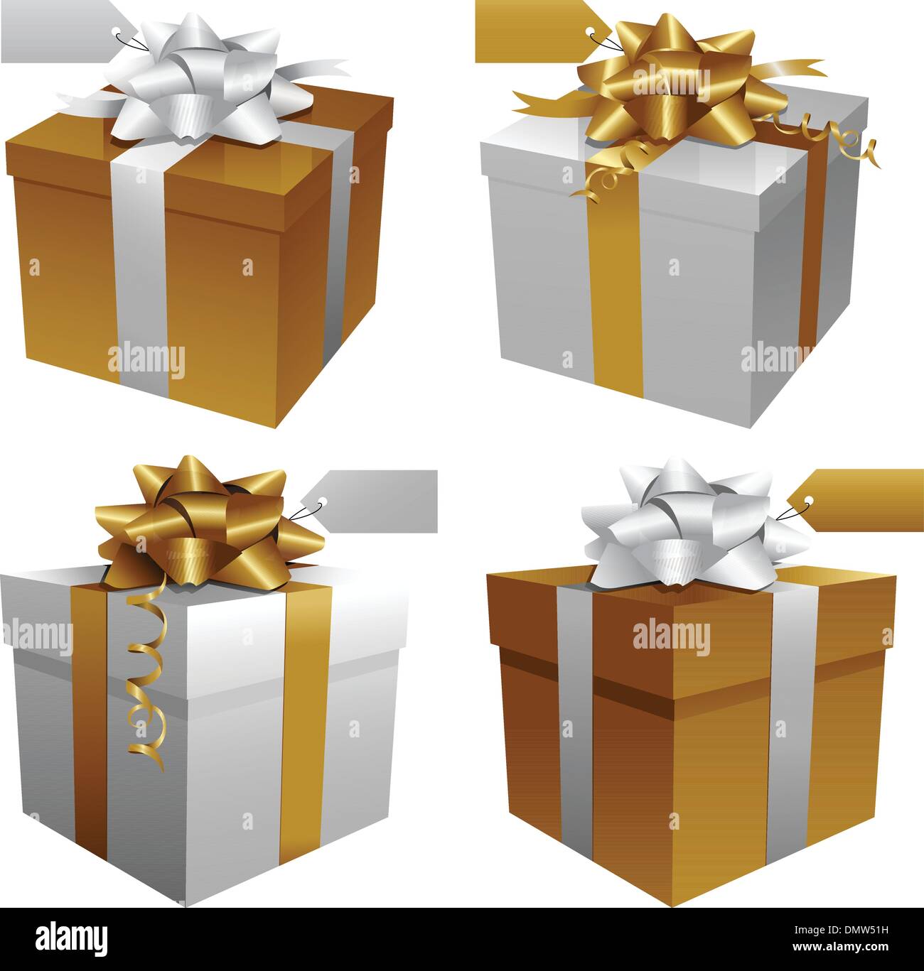 Boxes of gold Stock Vector Images - Alamy
