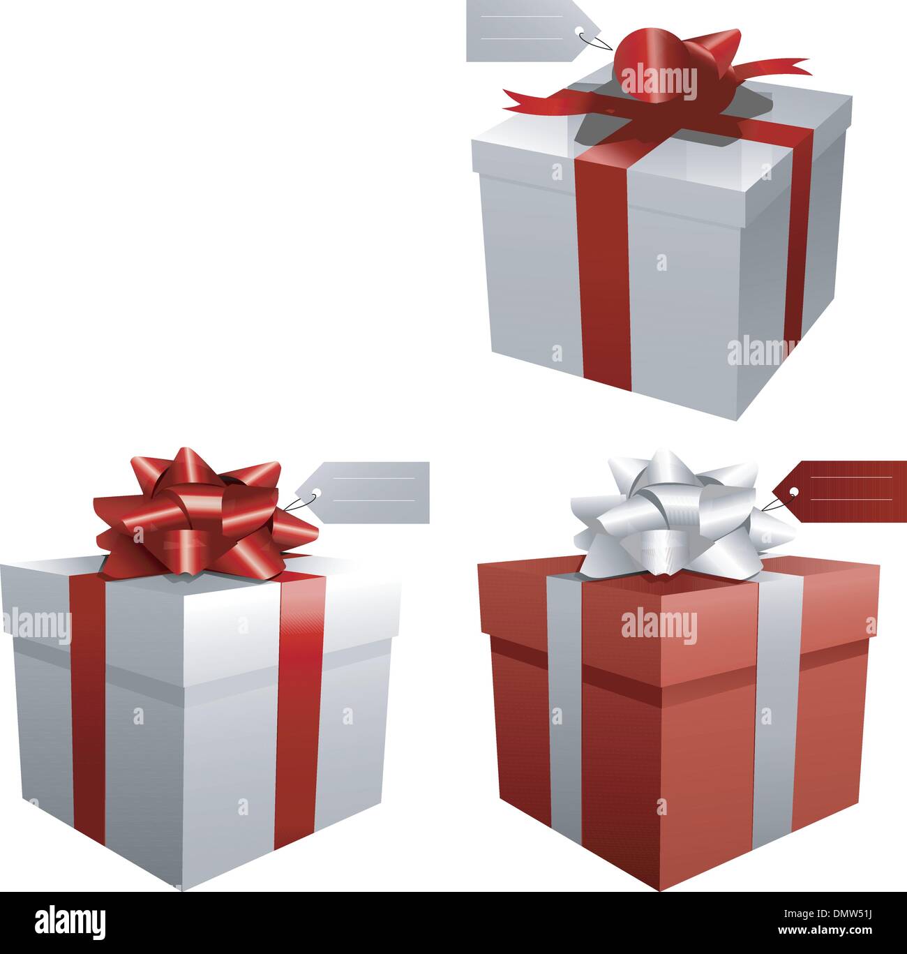 Gift boxes set on Stock Vector Images - Alamy
