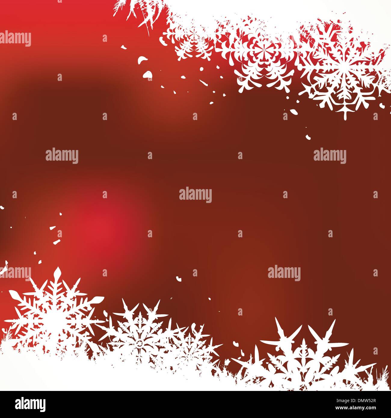 Winter background, snowflakes - vector illustration Stock Vector Image ...