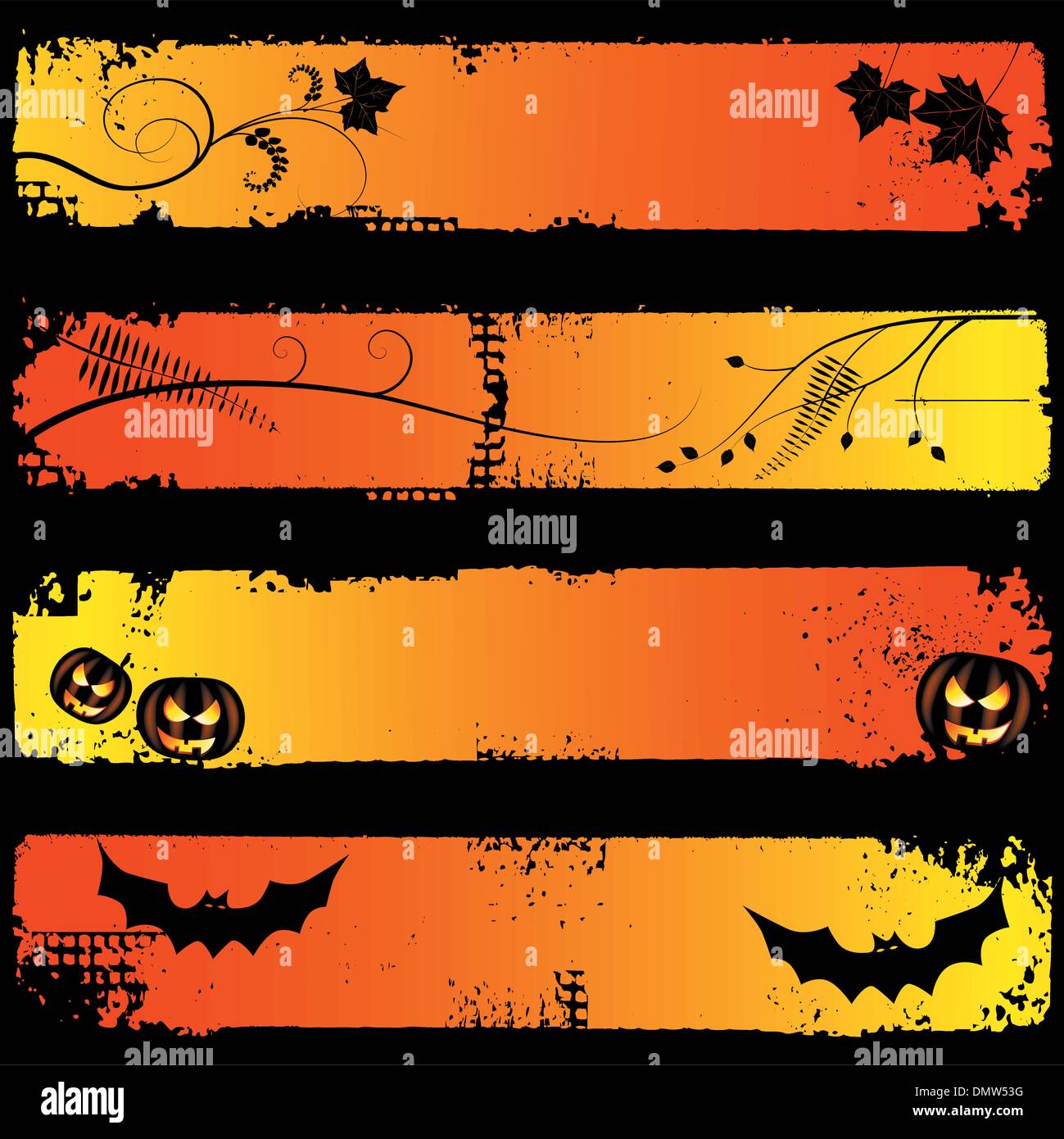 Horizontal web banners website Stock Vector Images - Alamy