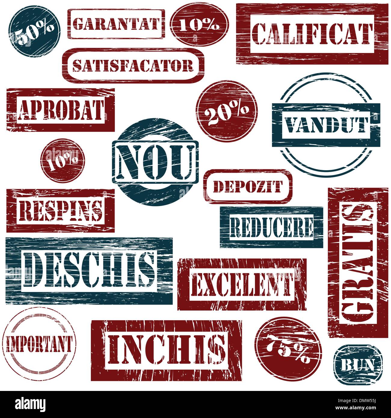 Romanian stamp Stock Vector Images - Alamy