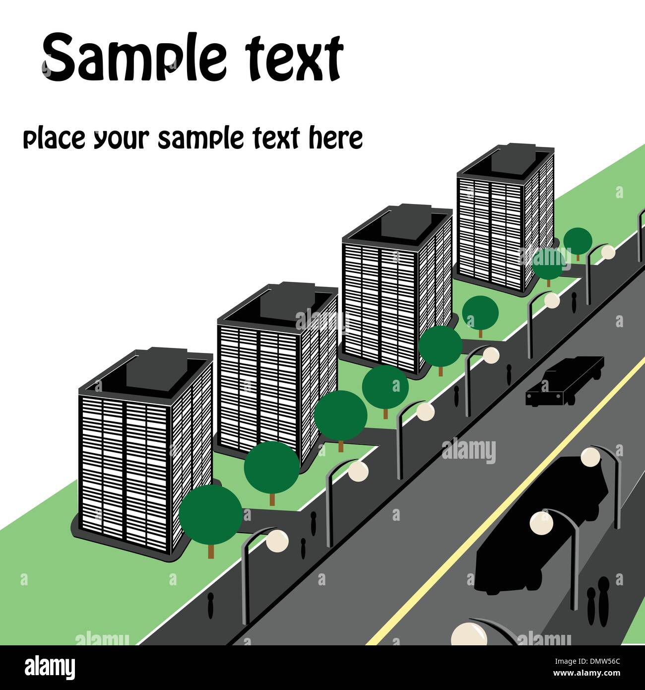 Downtown urban architecture Stock Vector Images - Alamy