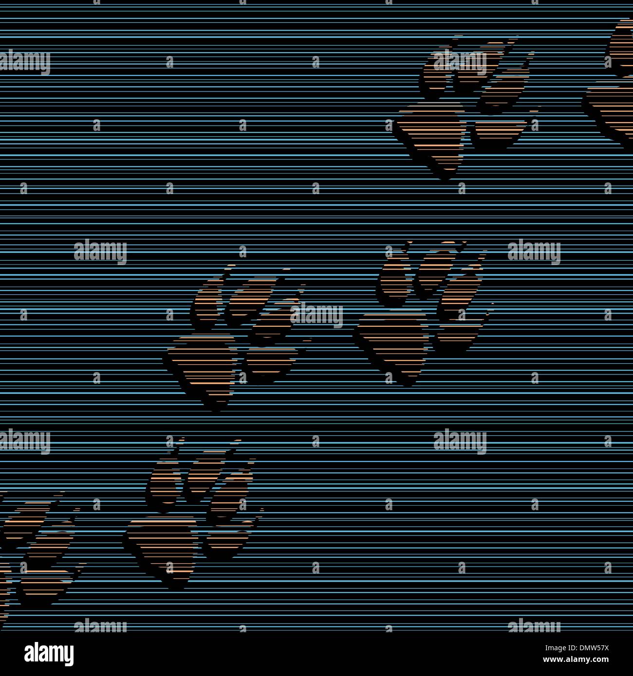 Animal steps Stock Vector Images - Alamy