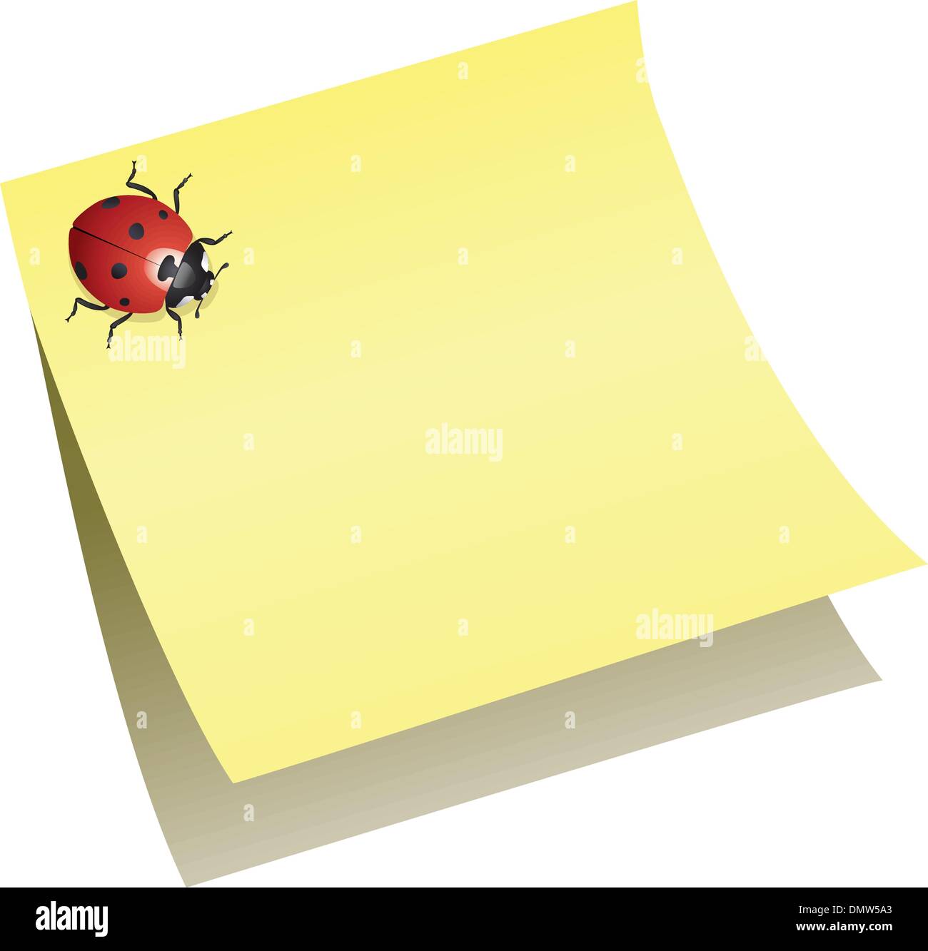 Yellow paper vector vectors Cut Out Stock Images & Pictures - Alamy