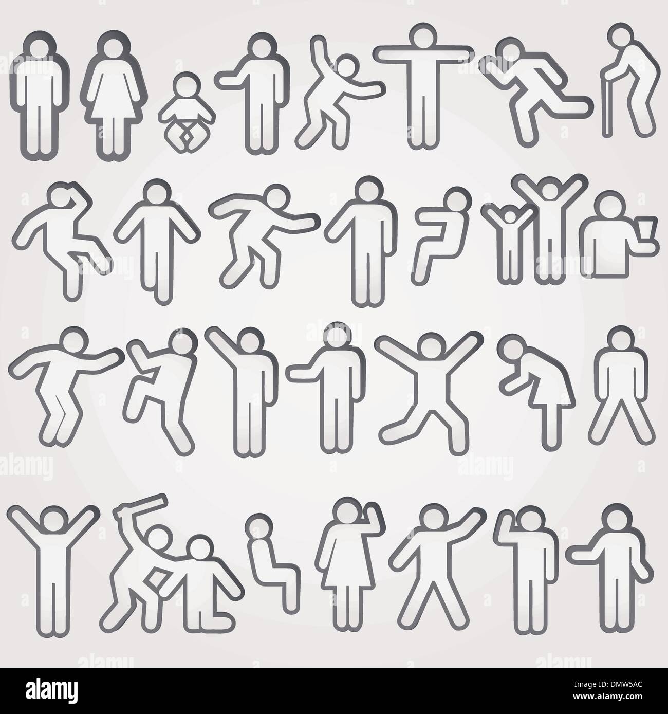 Human symbol pictogram hi-res stock photography and images - Alamy