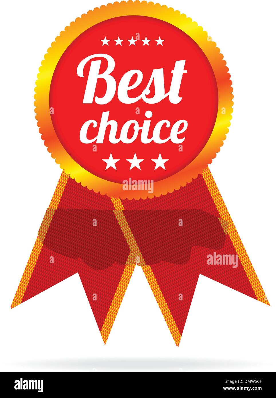 Best choice red label with ribbons Stock Vector Image & Art - Alamy