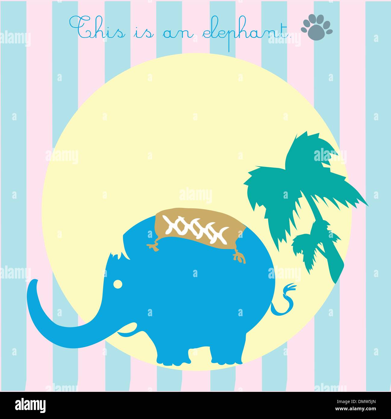 Little african elephant Stock Vector Images - Alamy