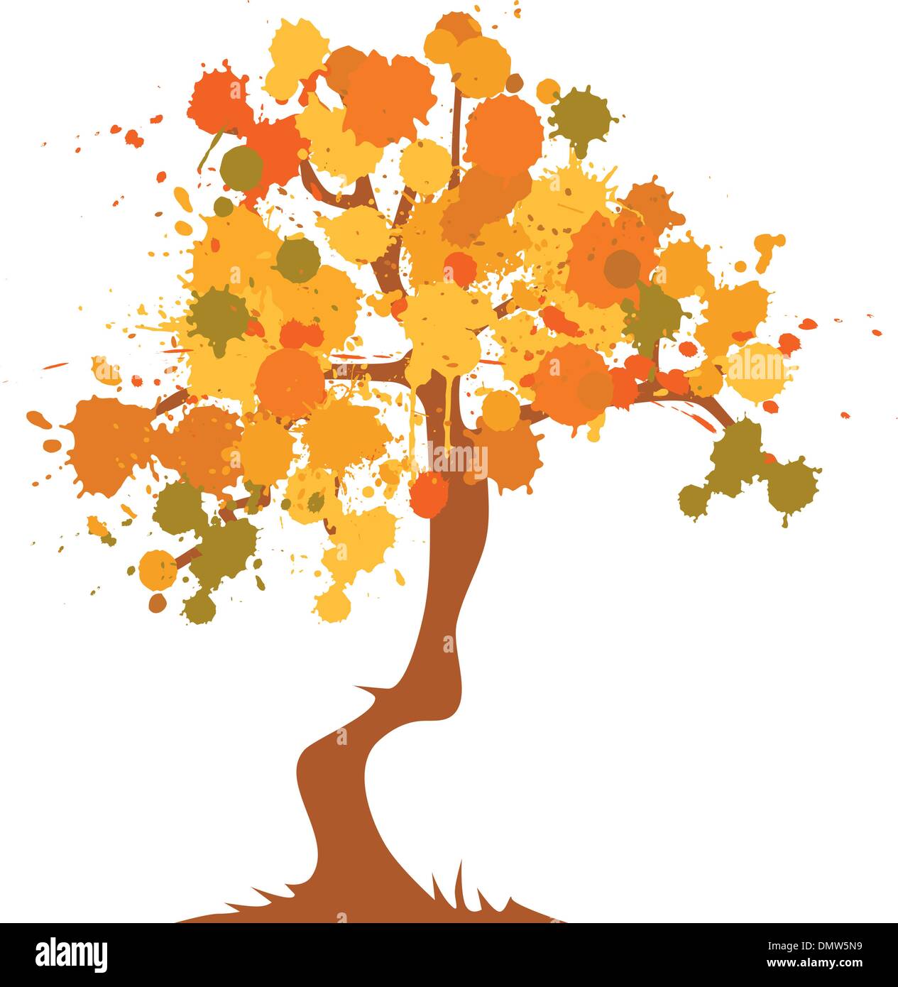 autumn - abstract tree Stock Vector Image & Art - Alamy