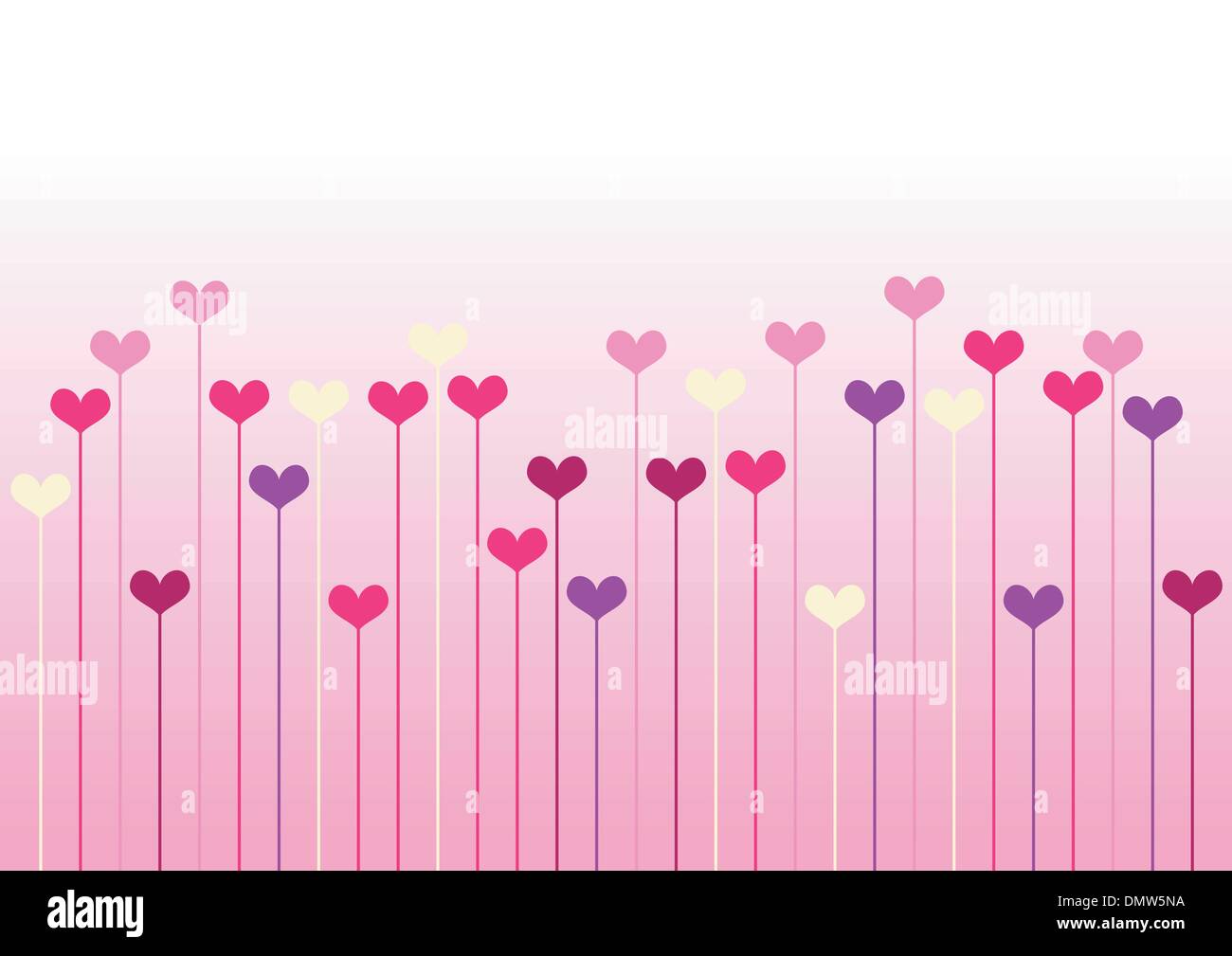 Vector hearts pattern in Stock Vector Images - Alamy
