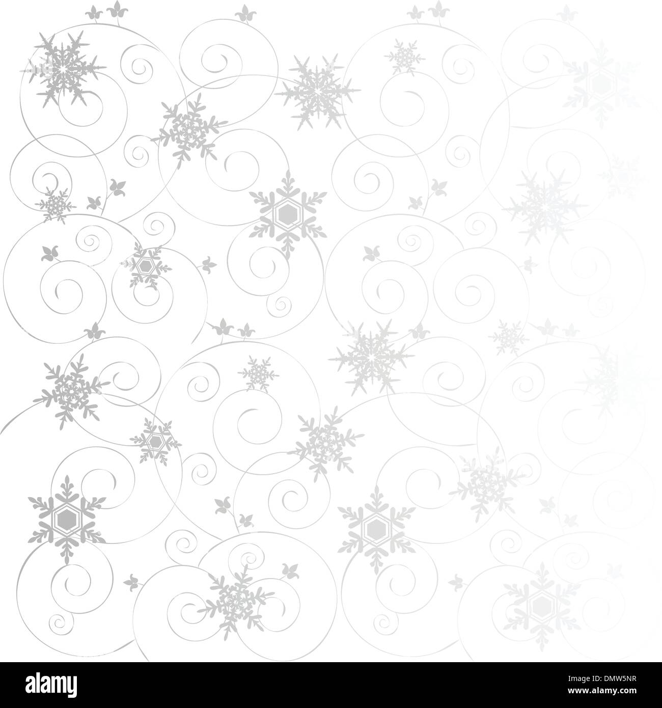 Winter background, snowflakes - vector illustration Stock Vector Image ...