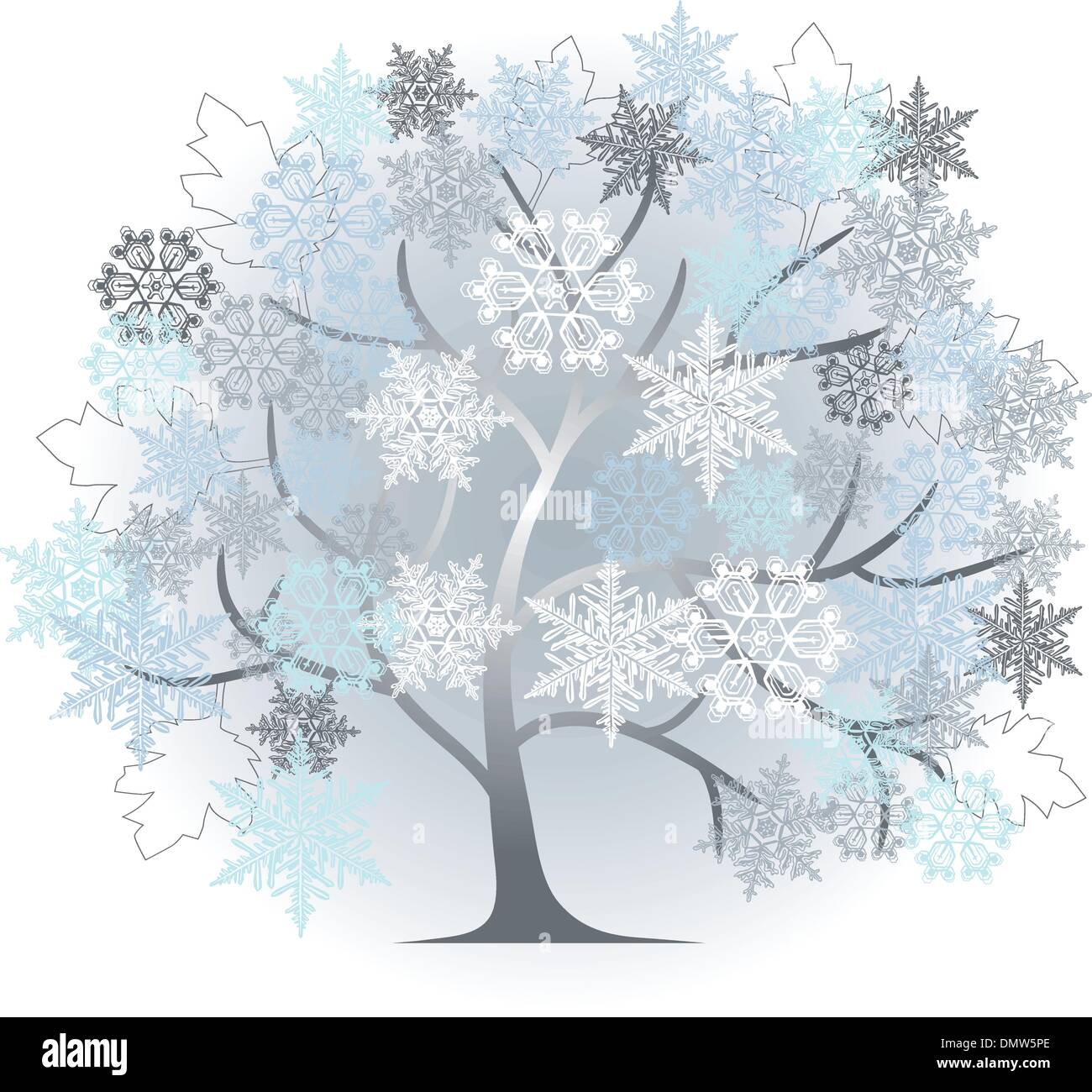 winter - abstract tree Stock Vector Image & Art - Alamy
