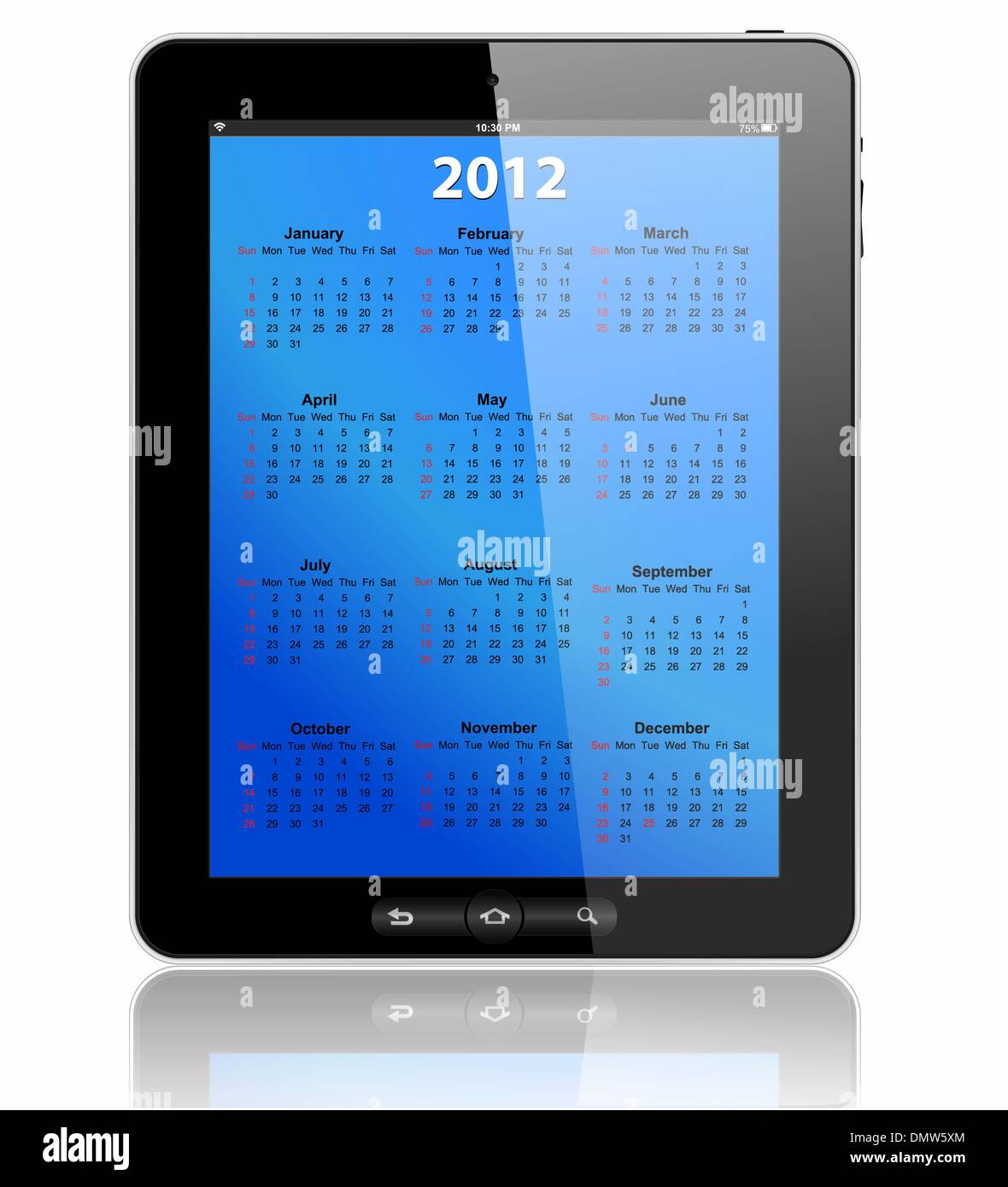 Object on red tablet Stock Vector Images - Alamy