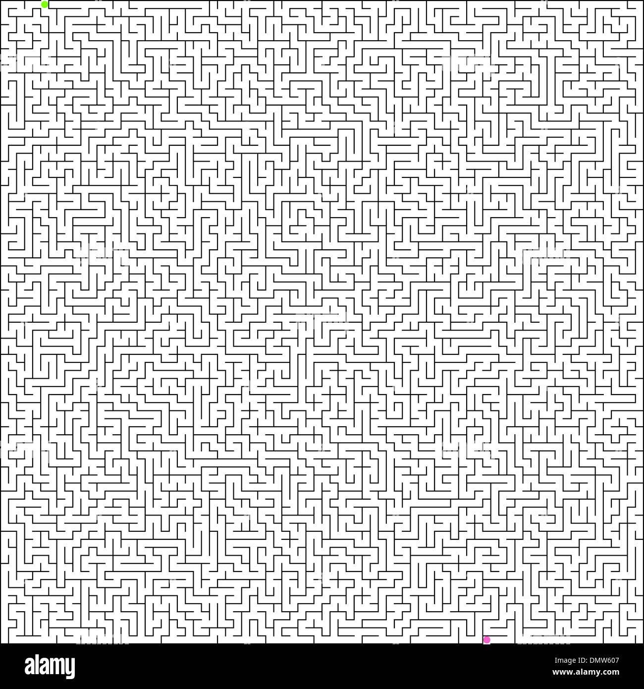 Vector illustration of perfect maze. EPS 8 Stock Vector Image & Art - Alamy