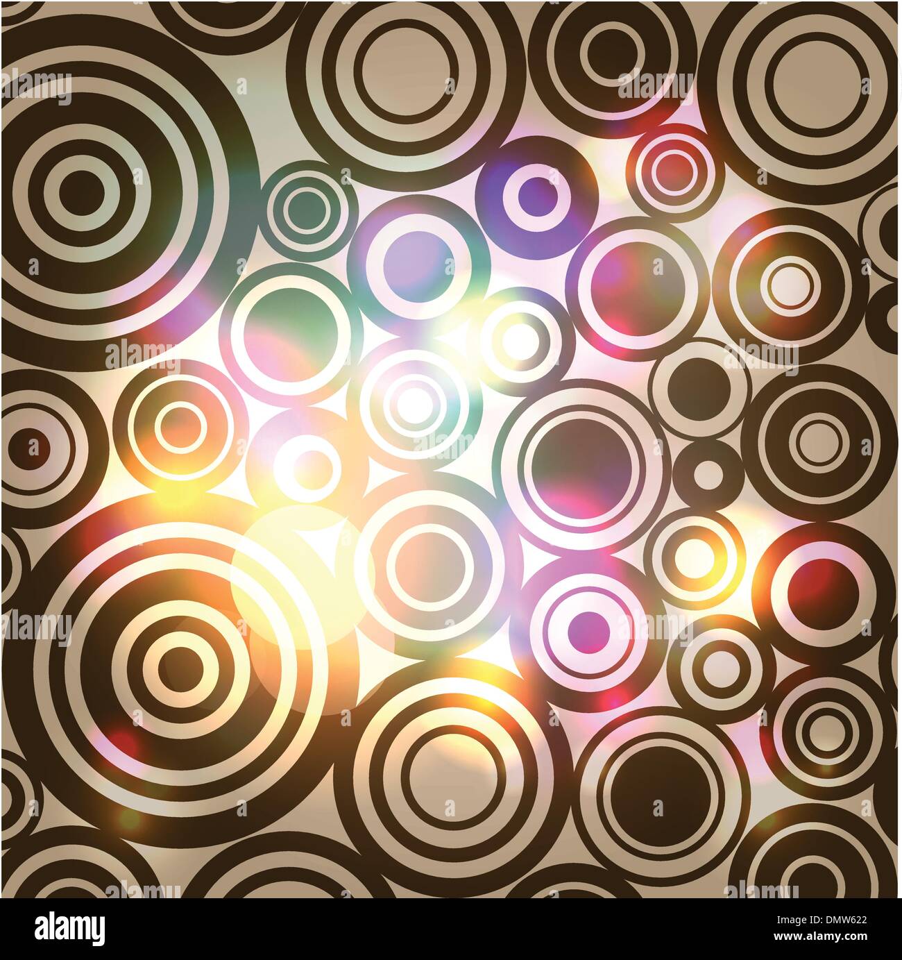 retro circles background Stock Vector Image & Art - Alamy