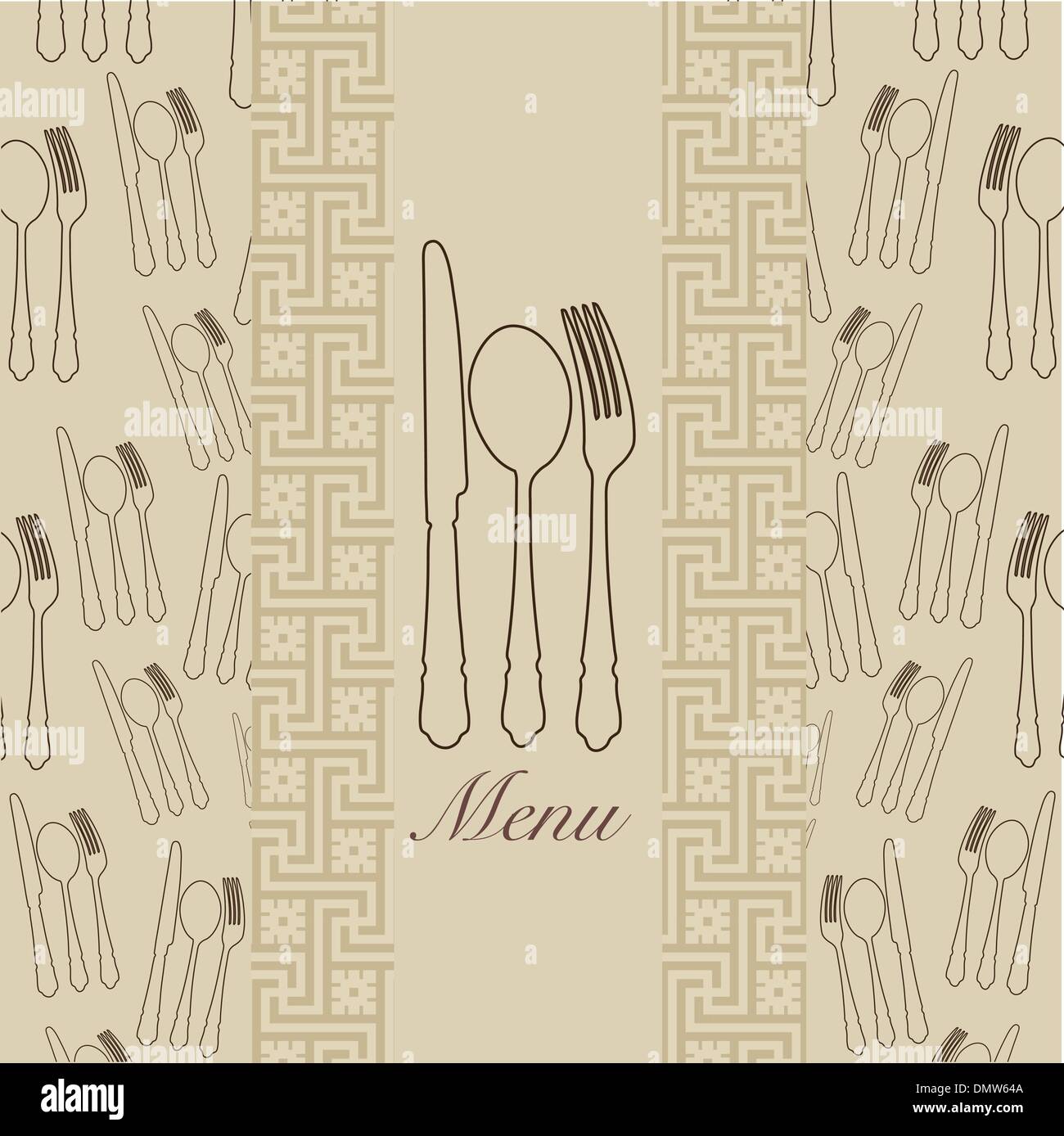 menu card on decorative background Stock Vector Image & Art - Alamy