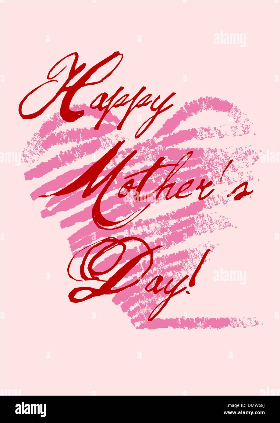 Pink letter card mothers Stock Vector Images - Alamy
