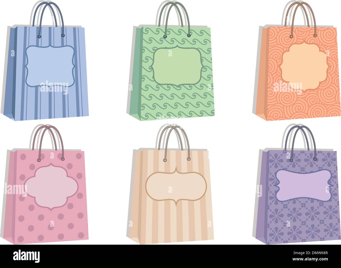 bags with blank labels Stock Vector Image & Art - Alamy