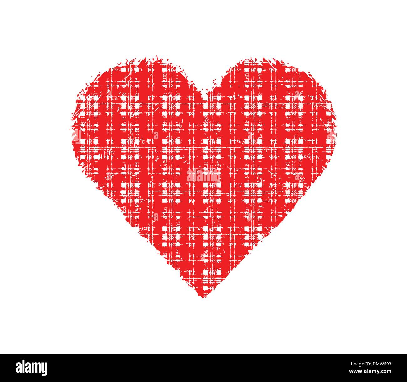 Checkered heart Stock Vector Images - Alamy