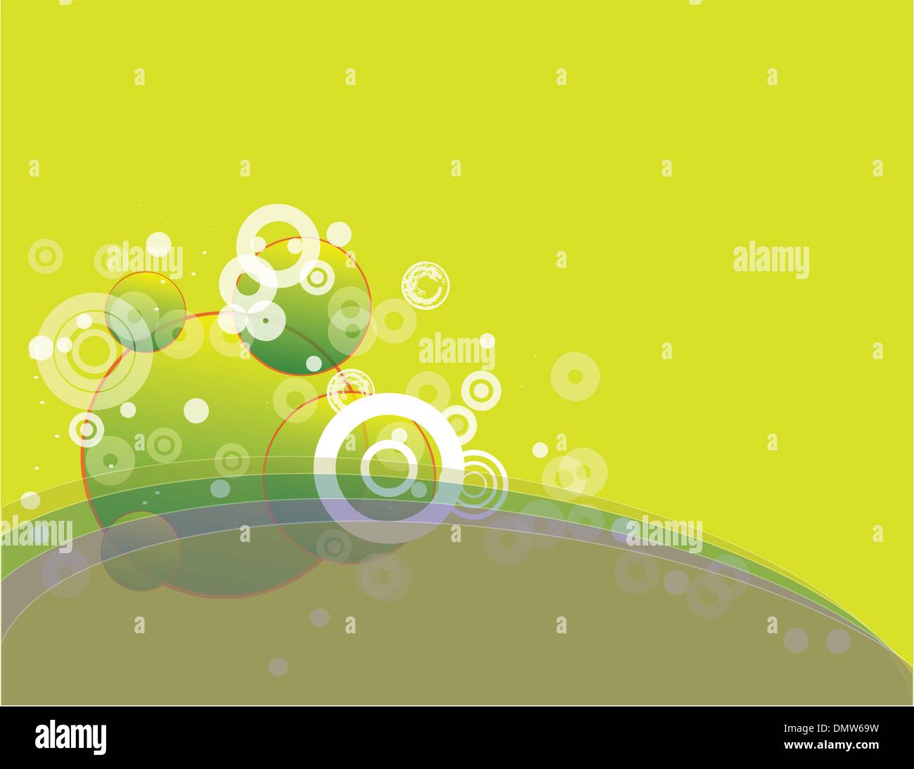 Green Background With Circles Stock Vector Image And Art Alamy 