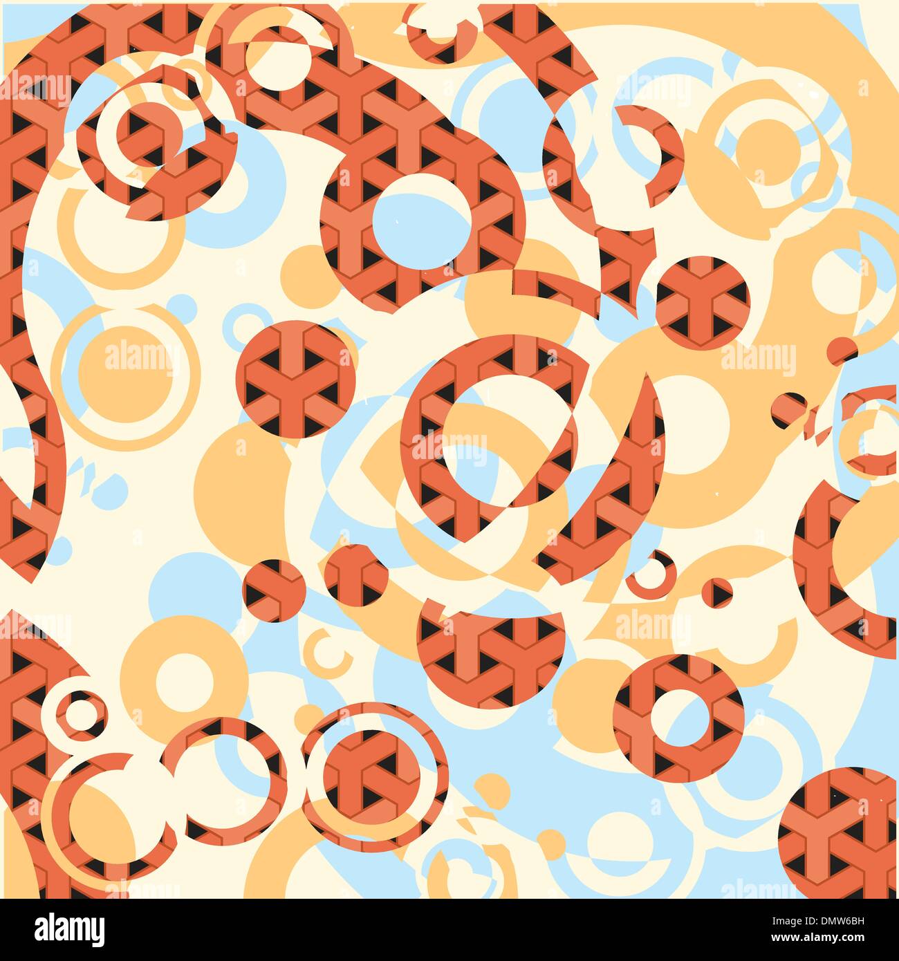 circles on retro background Stock Vector Image & Art - Alamy