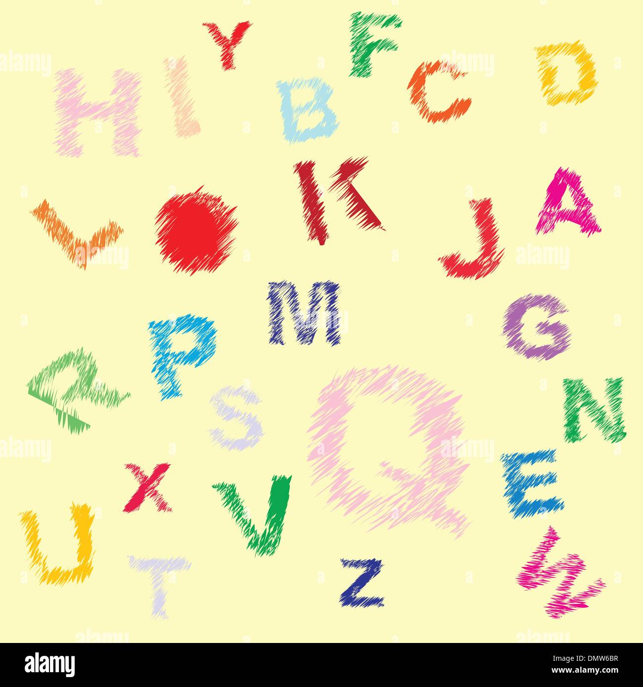 background with colored letters Stock Vector Image & Art - Alamy