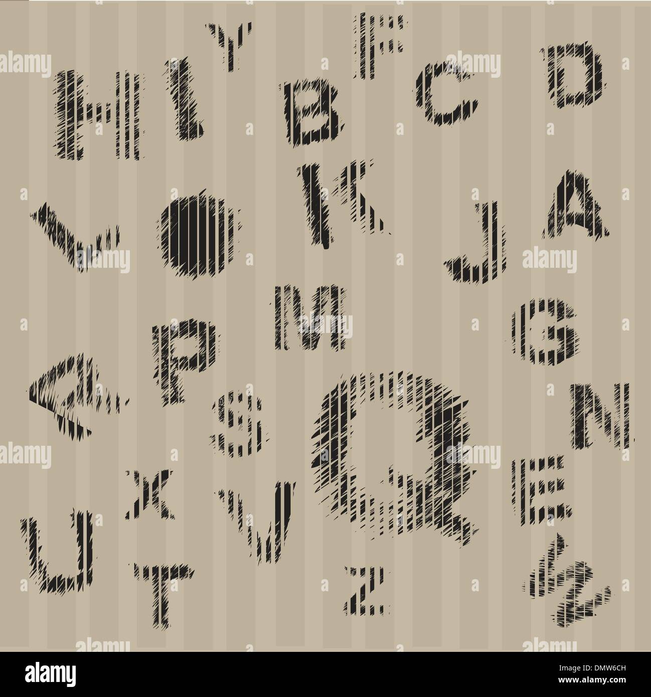 letters with grunge stripes on background Stock Vector Image & Art - Alamy
