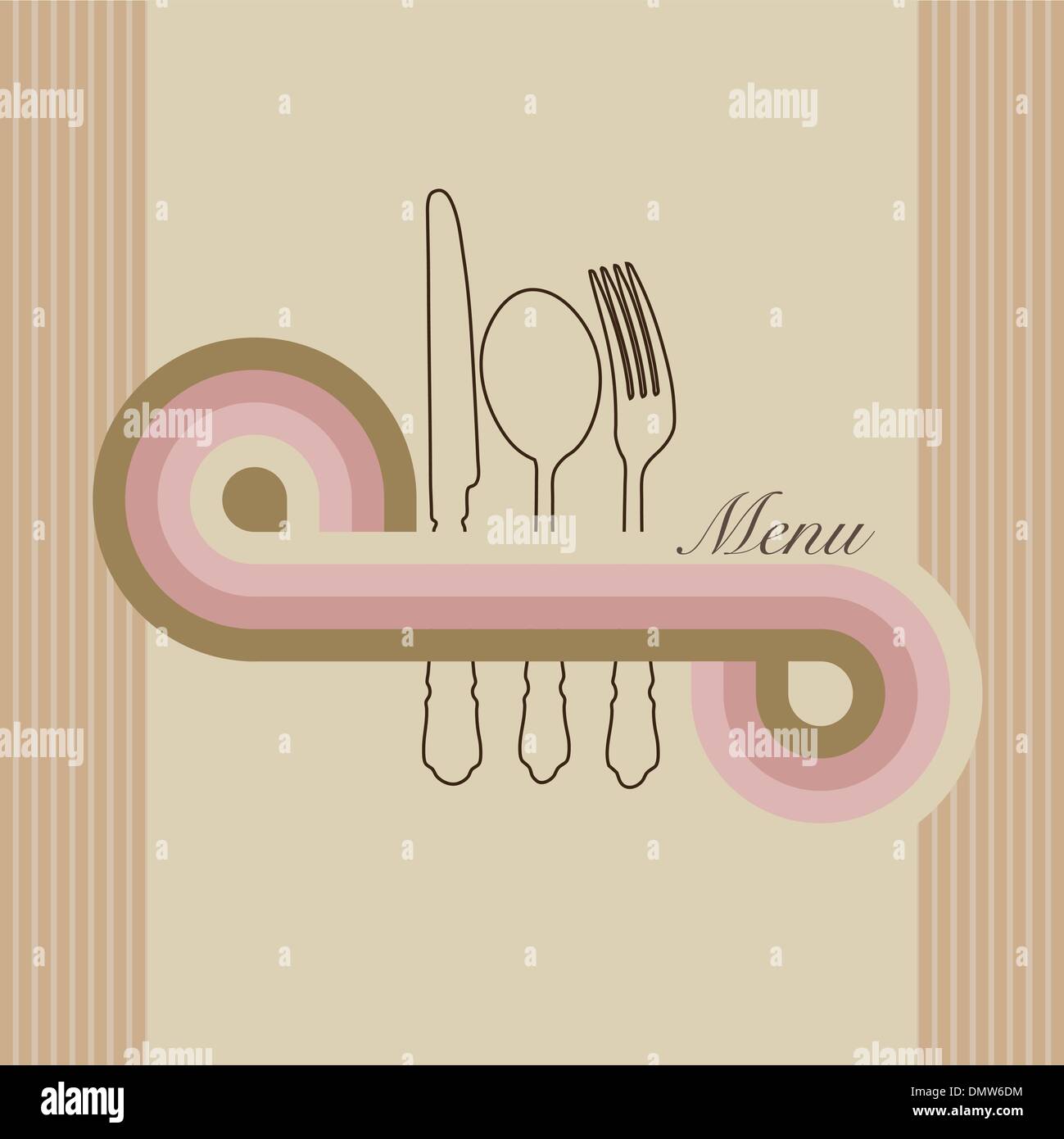 Retro menu design hi-res stock photography and images - Alamy
