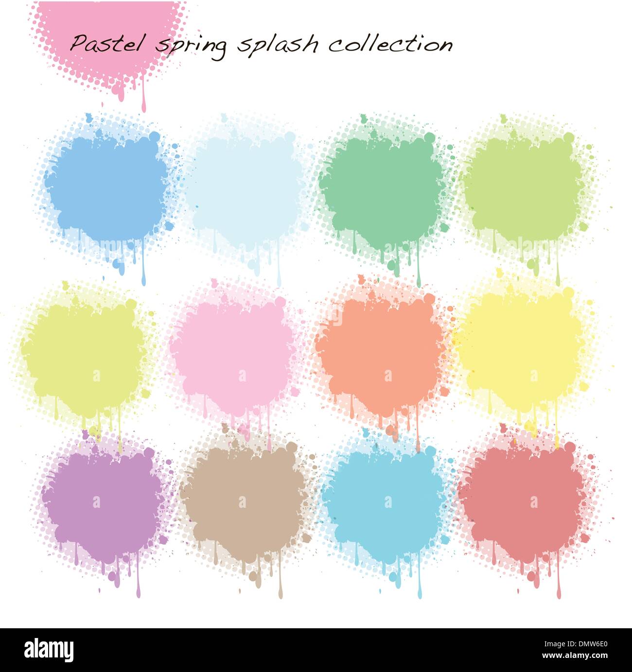Colorful pastel spray paint Cut Out Stock Images & Pictures - Alamy