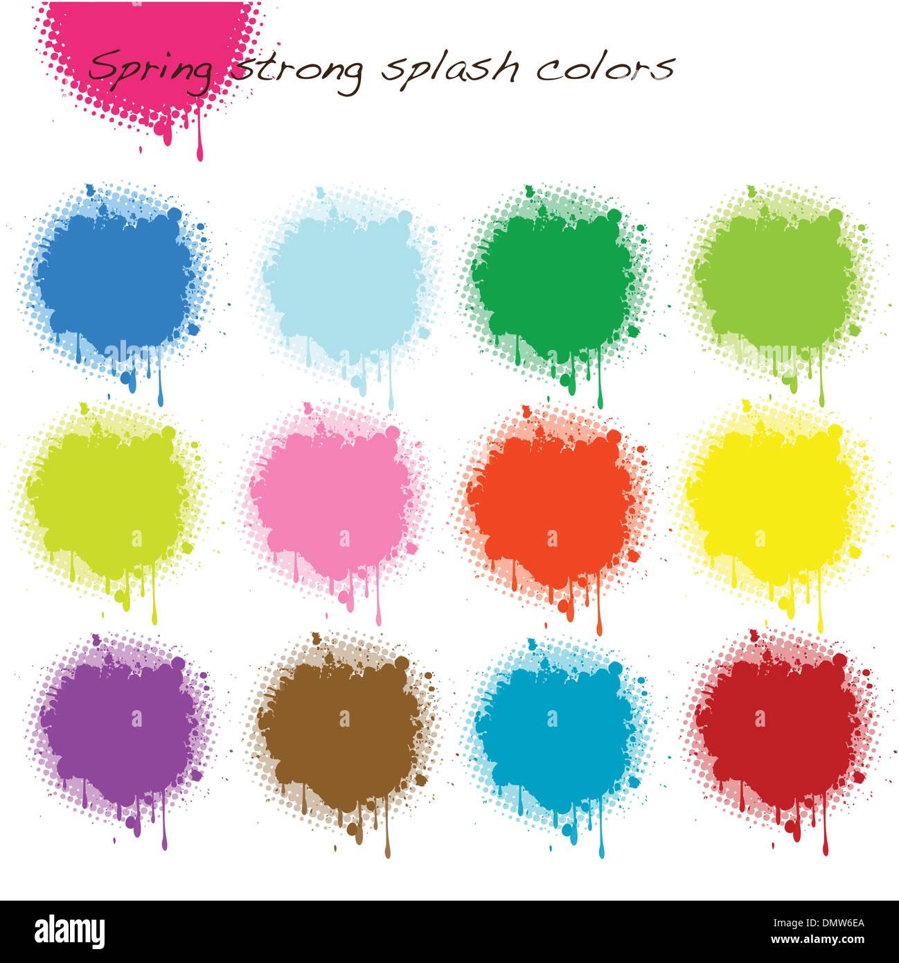 spring strong splash colors Stock Vector Image & Art - Alamy
