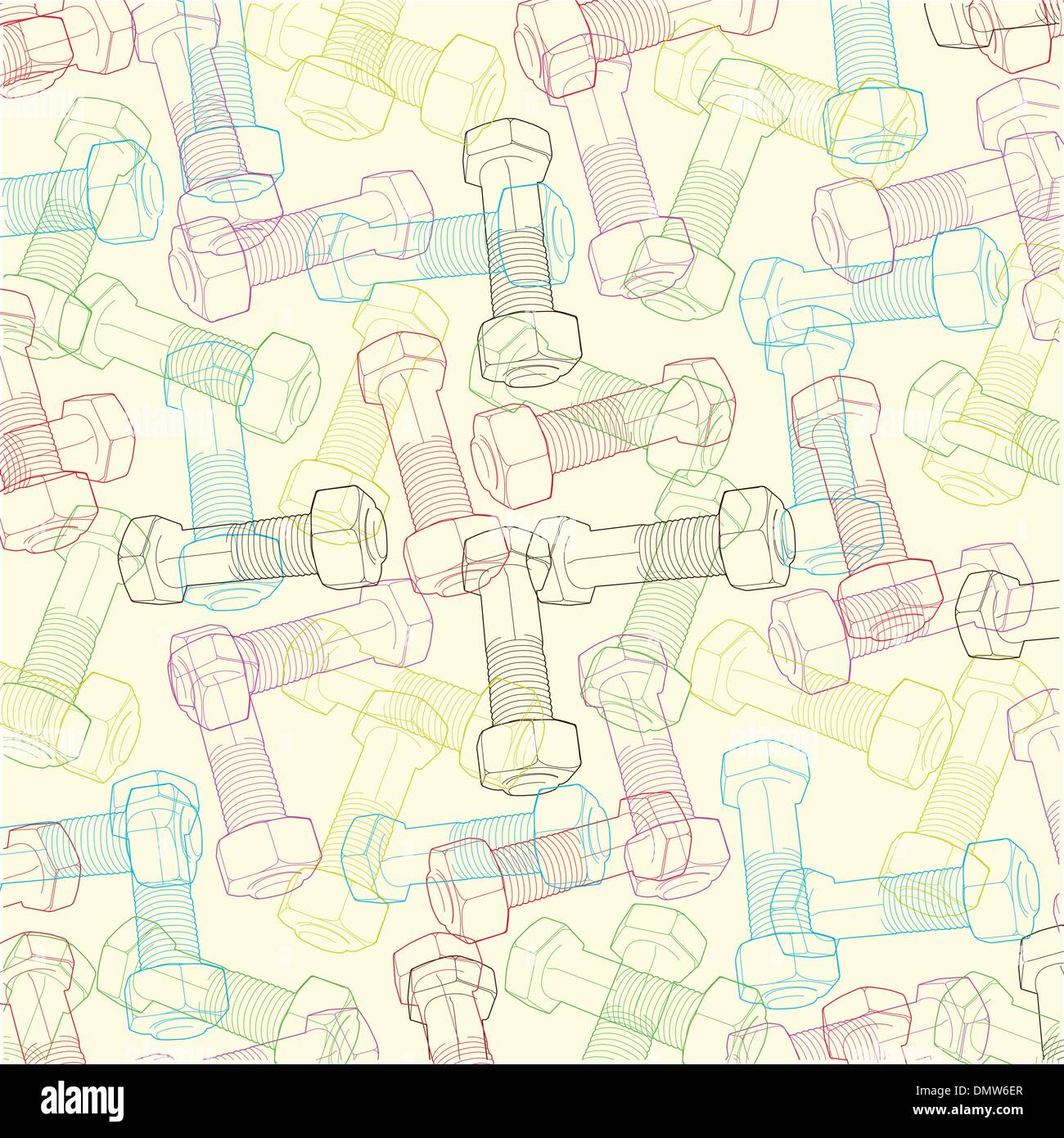 bolts decorative background Stock Vector Image & Art - Alamy