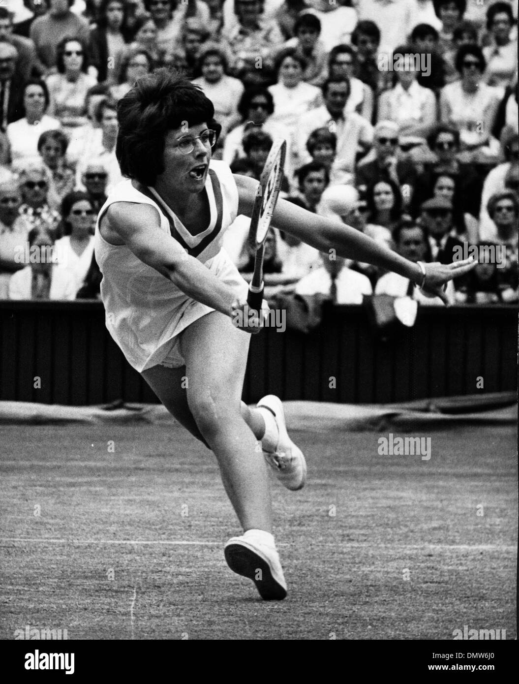 June 30, 1971 - London, England, U.K. - Tennis Star BILLIE JEAN KING ...