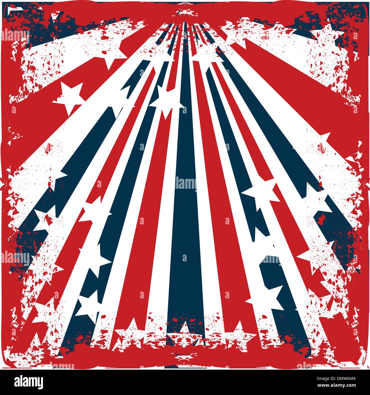 american flag stylied red grunge Stock Vector Image & Art - Alamy