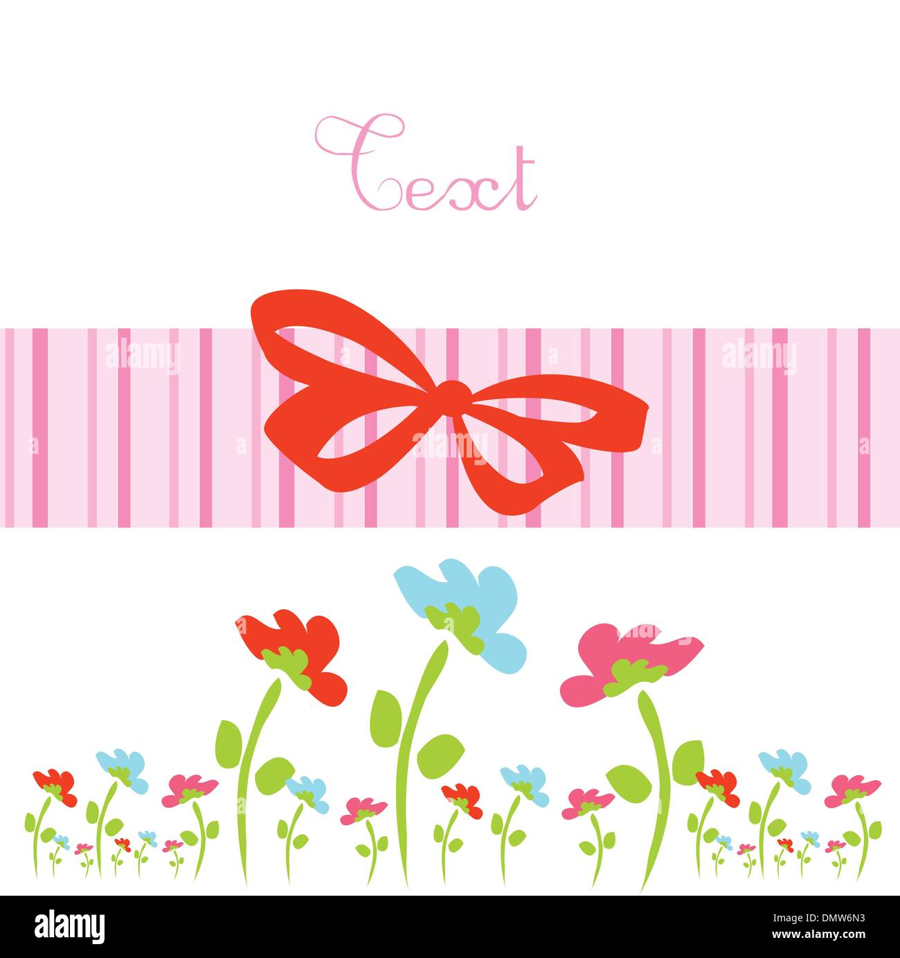 Spring flowers border on Stock Vector Images - Alamy
