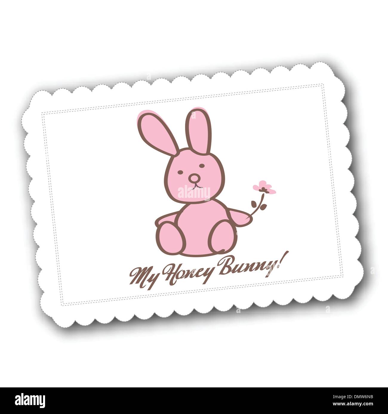 Bunny isolated on white Stock Vector Images - Alamy