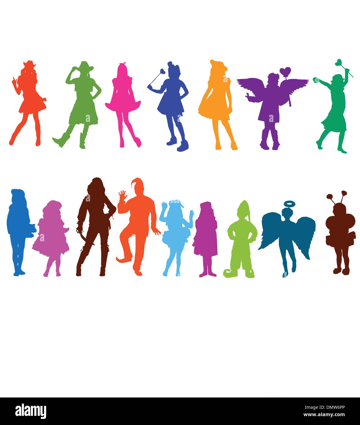 People in carnival costumes Cut Out Stock Images & Pictures - Alamy