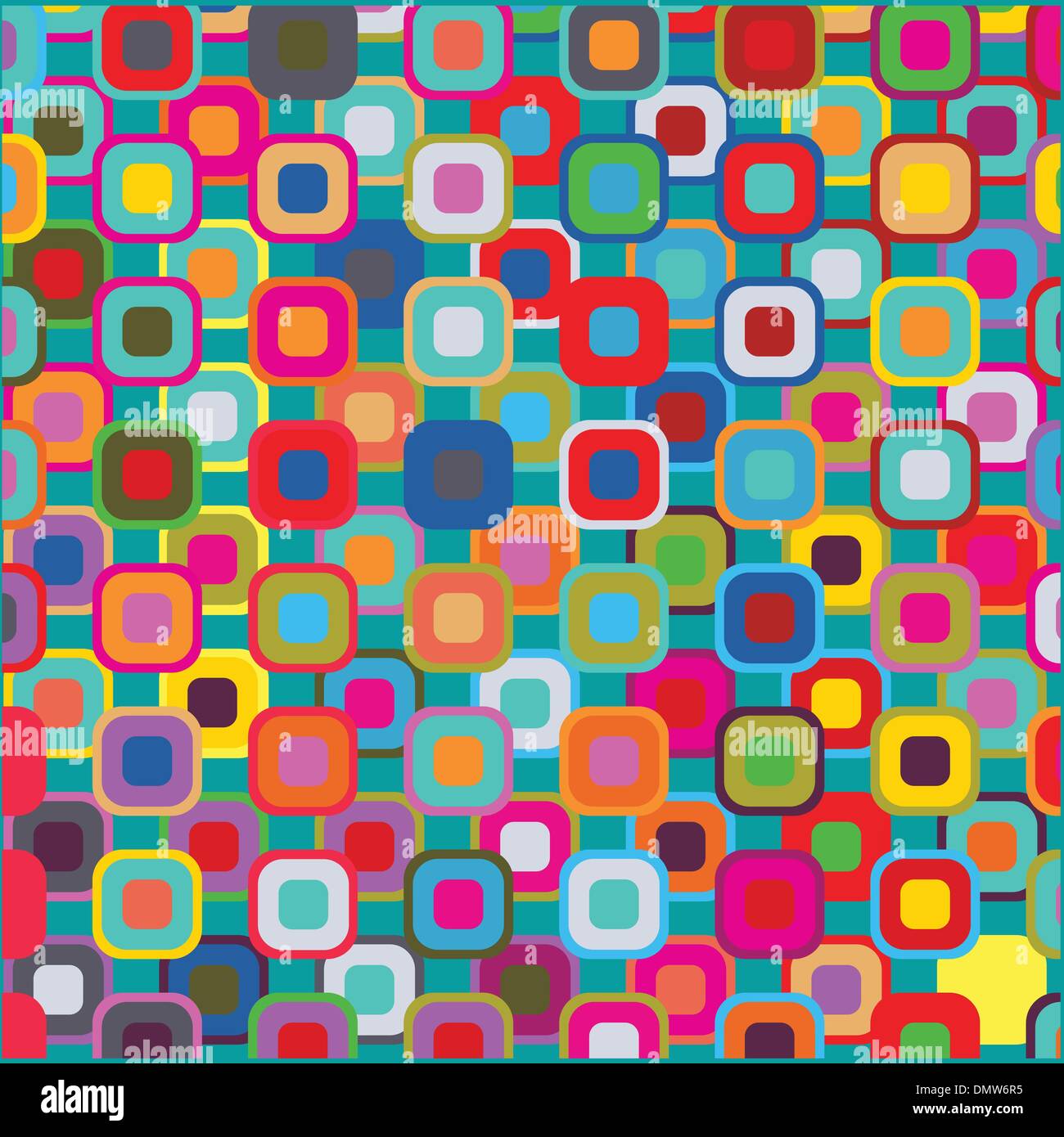 retro background with colored squares Stock Vector Image & Art - Alamy