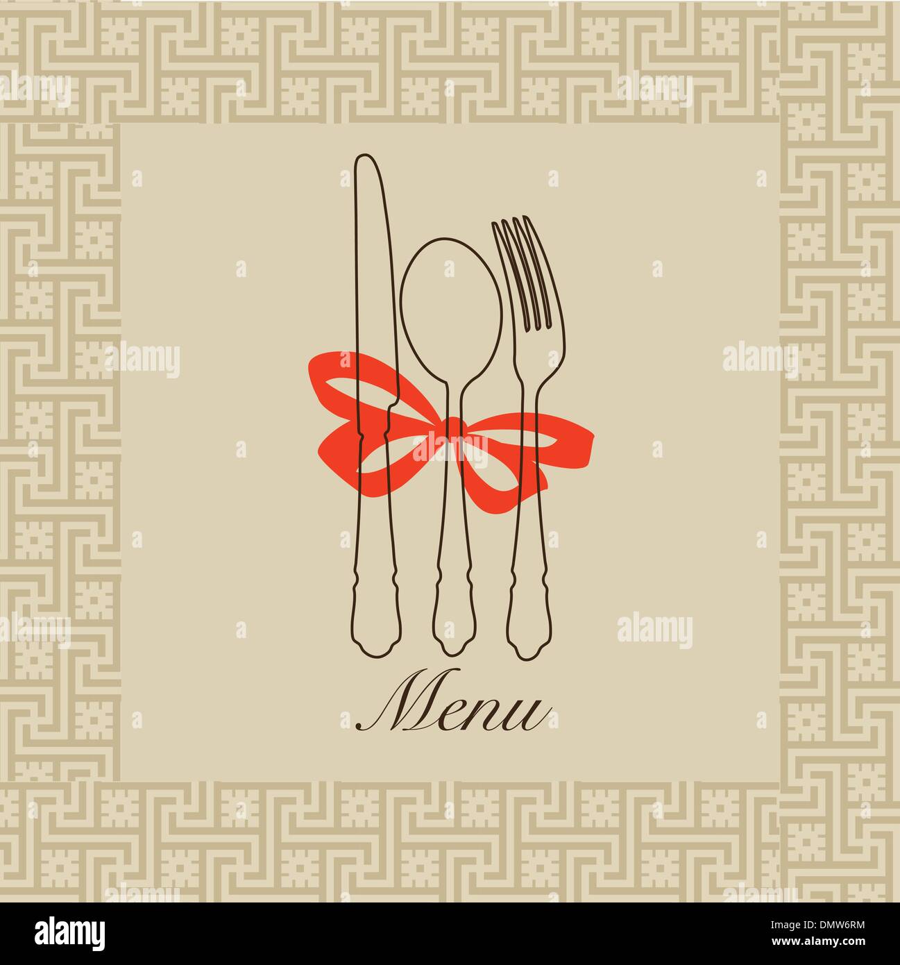 menu on cream background Stock Vector Image & Art - Alamy