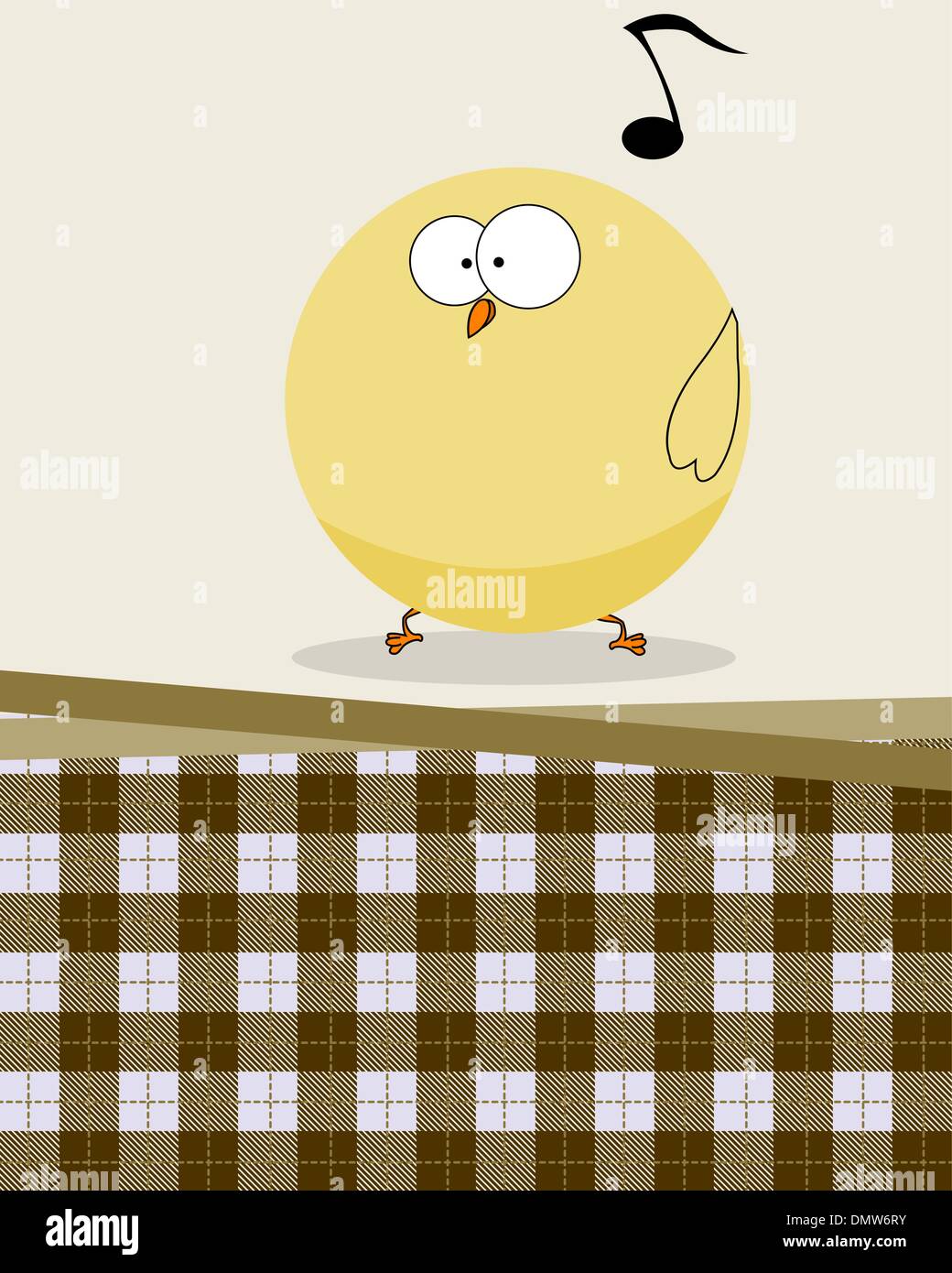 Text card with baby chicken Stock Vector Image & Art - Alamy